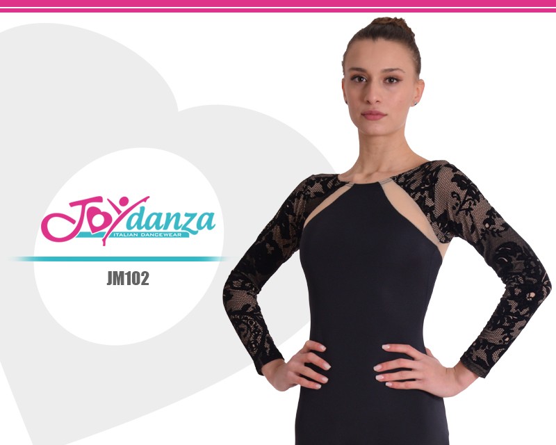 Flocked Shoulder Dance Suit